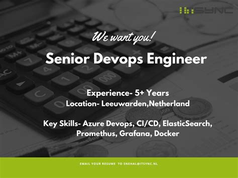 Itsync On Linkedin Wearehiring Azuredevopsengineer Monitoringtools