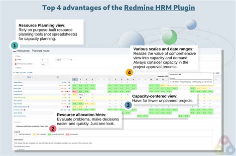 infographic team capacity planning with redmine hrm plugin alphanodes