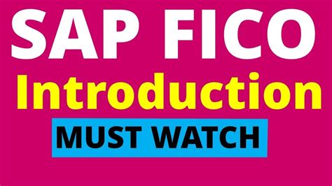 Sap Fico Introduction For Beginners Class 1 Youtube