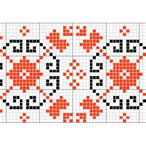 Безкоштовна схема для вишивки хрестиком Орнамент 16 Вышивка