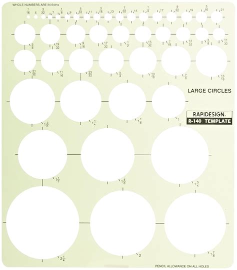 Alvin Rapiddesign Template For Drafting Circle Toys And Games