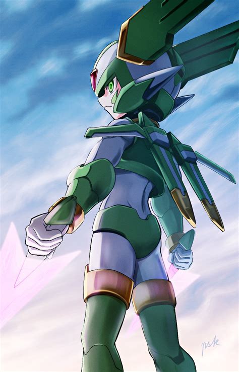 Sage Harpuia Mega Man And 1 More Drawn By Dwn0001130 Danbooru