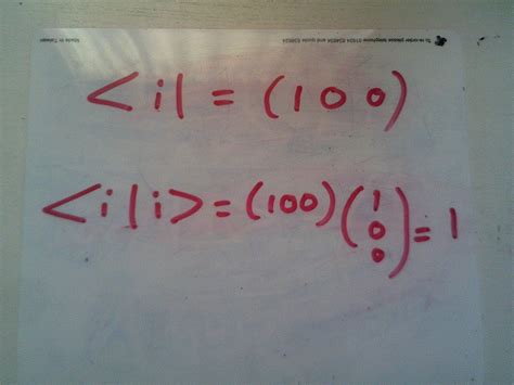 Wigton Physics Identity Matrix In Dirac Notation