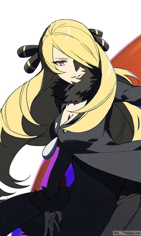 Pok Mon Cynthia And Garchomp K Wallpaper Download In Pokemon Cynthia Pokemon Waifu