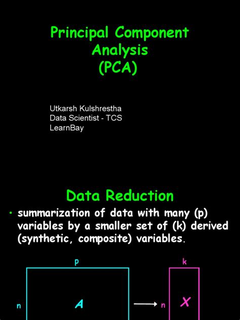principal component analysis pdf principal component analysis eigenvalues and eigenvectors