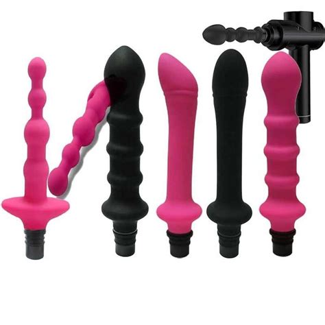 Masturbator Fascia Gun Adapter Attachements Massage Head To Silicone Dildo Sex Toys For Women