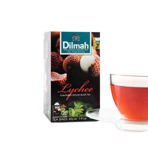 Dilmah Lychee Flavoured Ceylon Tea Ceylon Tea Brew
