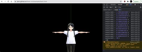 Threewebglprogram Warning Message Vnormal Shader Not Read · Issue