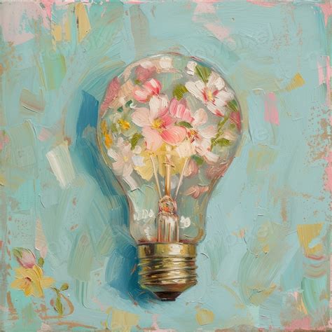 Light Bulb Lightbulb Painting Art Premium Photo Illustration Rawpixel