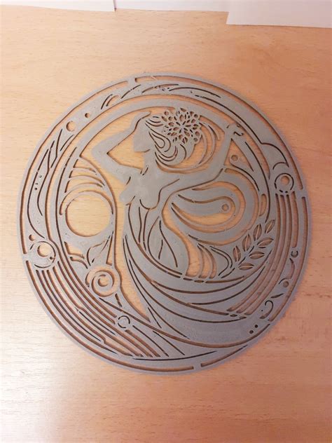 The Goddess Vesna Of Art Nouveau Vesna Secese Wall Decoration By