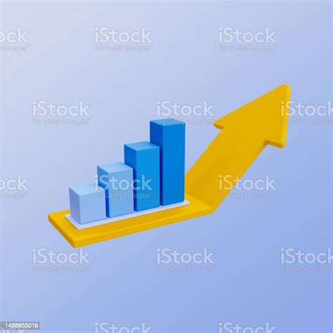 3d 최소 데이터 분석 아이콘입니다 치솟는 재정 비축 통화 강화 위쪽 화살표가 있는 막대 그래프입니다 3d 그림입니다 0명에