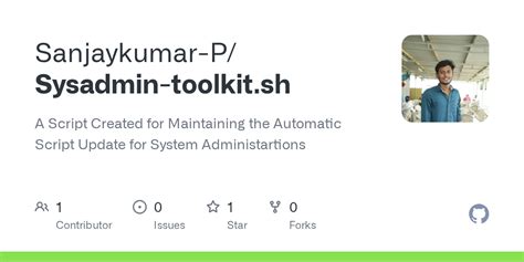 Github Sanjaykumar Psysadmin Toolkitsh A Script Created For