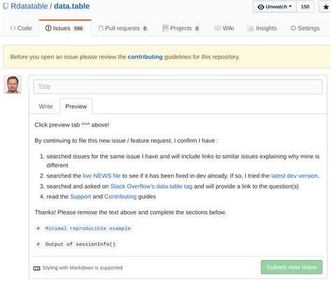 Add A Banner To The Issues Page Pointing To The Contributing Guidelines · Issue 2417