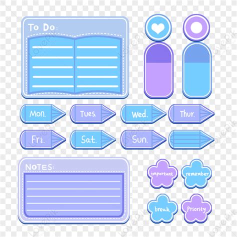 손으로 그린 메모 스티커 일러스트 요소 메모 편지지박스인용 Png 일러스트 무료 다운로드 Lovepik