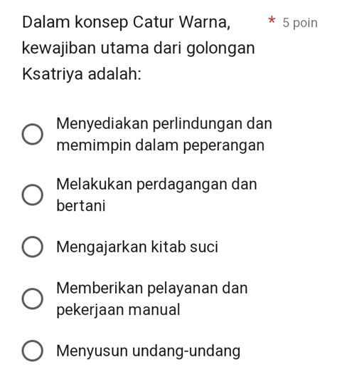 Dalam Konsep Catur Warna 5 Poin Kewajiban Studyx