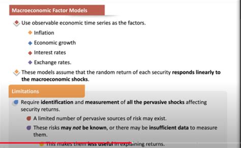 CFA II Multifactor Models And Risk Analytics Flashcards Quizlet