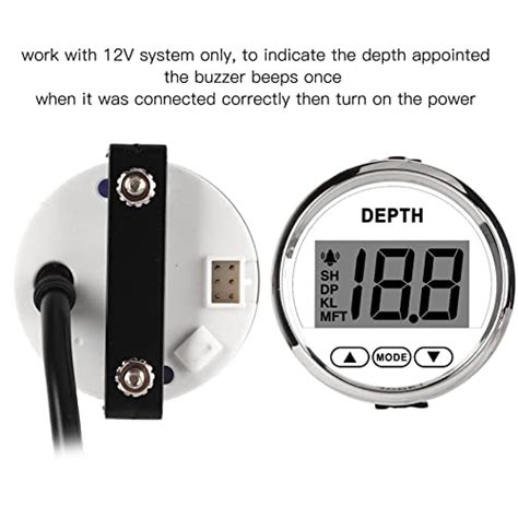 Depth Sounderdepth Sounder Waterproof Dash Depth Finder Transducer With White Backlight For Depth Sounderdepth Sounder Waterproof Dash Depth Finder Transducer With White Backlight For