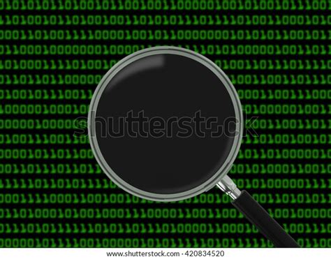 Blank Copy Space Binary Code Magnifying 스톡 일러스트 420834520 Shutterstock