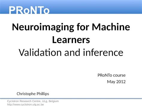 Pptx Neuroimaging For Machine Learners Validation And Inference