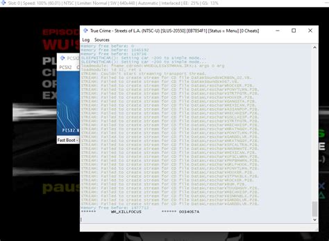 Bug True Crime Streets Of La Ntsc And Pal Assert Errors · Issue 4070 · Pcsx2pcsx2 · Github