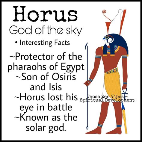 Horus Egyptian God Of The Sky And Protector Of The Pharaohs Of Eygpt