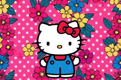 Cute And Colorful Hello Kitty Wallpaper Designs Premium Ai Generated