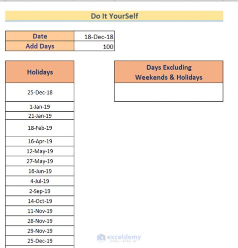 how to add days to a date in excel excluding weekends 4 ways