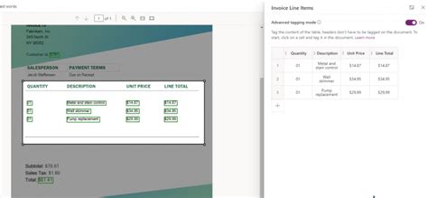 Extract All Table Data Rows In A Form Using Sharepoint Syntex Leon