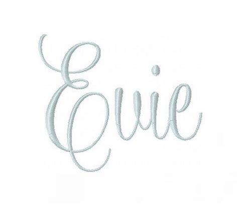 3 Inch Embroidery Font Satin Stitch Monogram Evie Formal Etsy Embroidery Fonts Embroidery