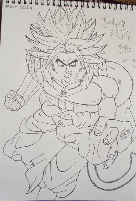 Broly Lssj4 By Skelevangelist On Deviantart