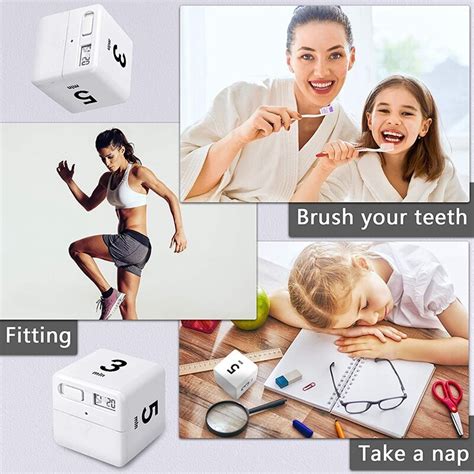 3 pieces cube timer gravity sensor flip timer chil grandado