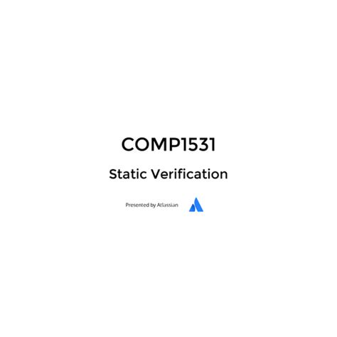 Comp1531 25t1 Static Verification