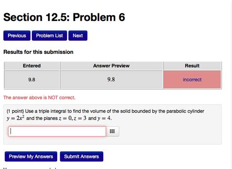 Solved Section 12 5 Problem 6 Previous Problem List Next Chegg Com