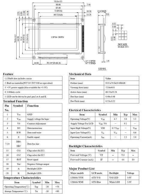 Graphic LCD X COB Type Stn Yellow Green Graphice LCD Module China LCD Module And Display