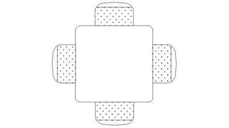 Square Shape Table Details Drawing In Autocad Software Cadbull