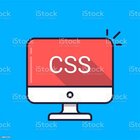 컴퓨터 화면에 css 단어로입니다 계단식 스타일 시트 스타일 시트 언어 개념입니다 웹 개발 코딩 개념을 학습입니다 간단한 라인