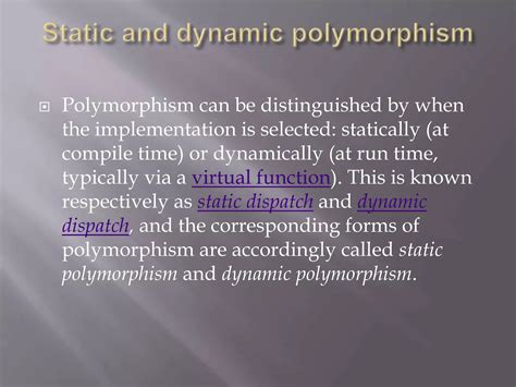 Polymorphism Ppt