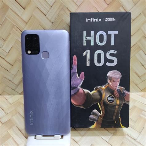 Jual Infinix Hot 10S Ram 6 128GB 4 64GB Handphone Second Fullset Batangan Original Bergaransi