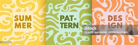 여름 패턴 유동적인 모양의 선 배경 화면 안녕하세요 여름 손 낙서 글자입니다 고르지 않은 손으로 그린 물결 모양의 꼬인 선 컬렉션 디자인 부드러운 물 흐름 잔물결 라인 벡터