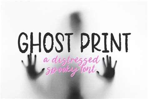 Ghost Print Font By Blushfontco Creative Fabrica