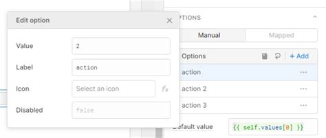 specify table data source dynamically based on select component value