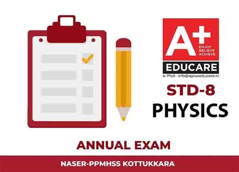 Aplus Blog STD PHYSICS ANNUAL MODEL QUESTION PAPER SET EM MM