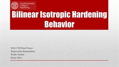 Ppt Bilinear Isotropic Hardening Behavior Powerpoint Presentation Free Download Id 2438599