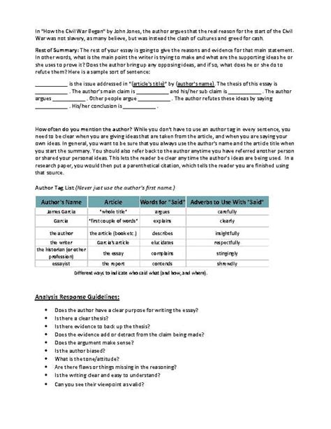 Academic Reading Summarizing And Analyzing Tips By Joelle Beard