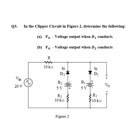 Solved Q In The Clipper Circuit In Figure Determine The Chegg