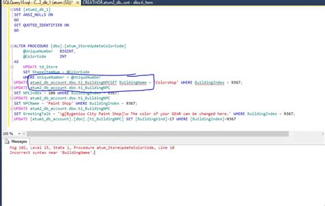 Help Error Code Colorshop Ragezone Mmo Development Forums