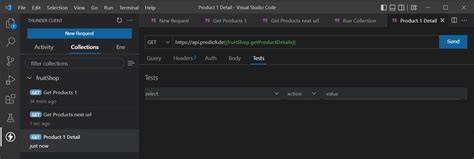 Visual Studio Code Thunderclient How To Pass A Response Value To The