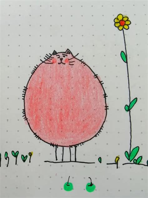 肥猫简笔画图片大全怎么画（11张） 简笔画图片大全