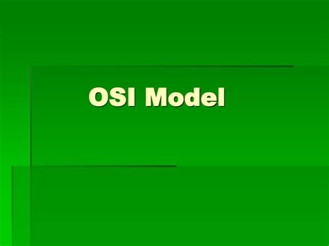 Ppt Osi Model Powerpoint Presentation Free Download Id 432849
