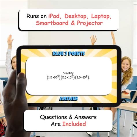 Operations With Scientific Notation Frustration Math Game No Prep Algebra 1